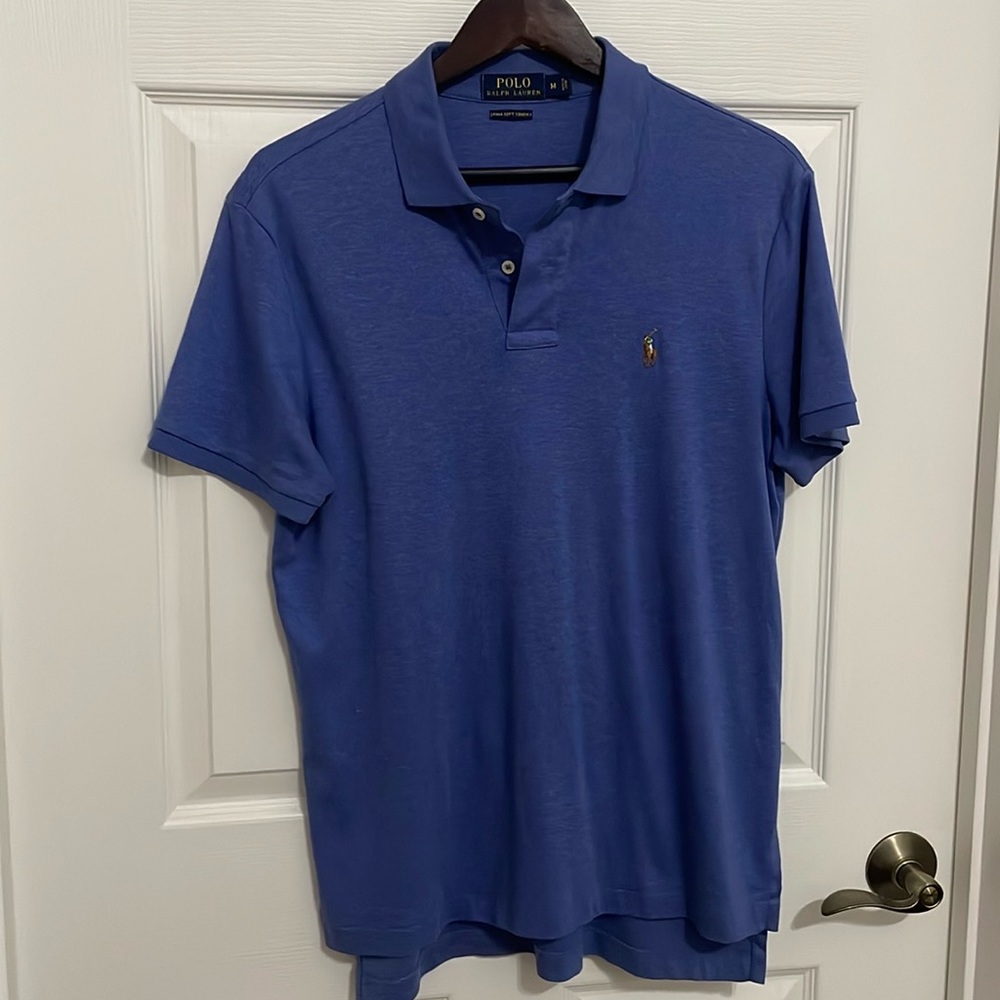 Polo Ralph Lauren Men’s Heathered Blue Polo - Gem